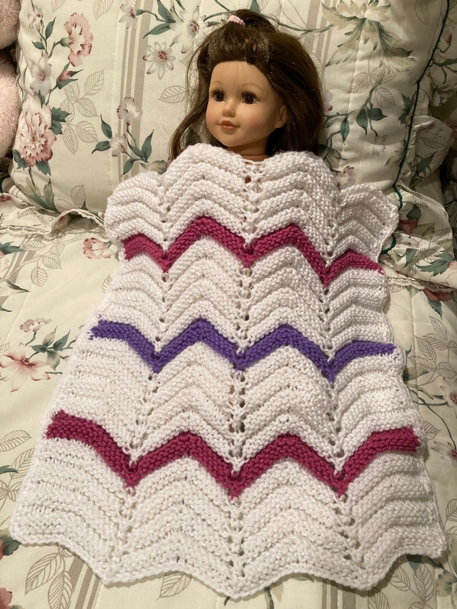 Knitted Doll Blanket Pattern Knitting Pattern Doll Prem Baby All In