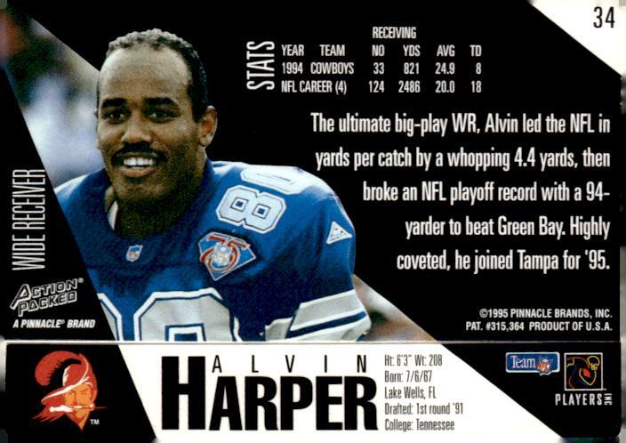 1995 Action Packed #34 Alvin Harper | eBay