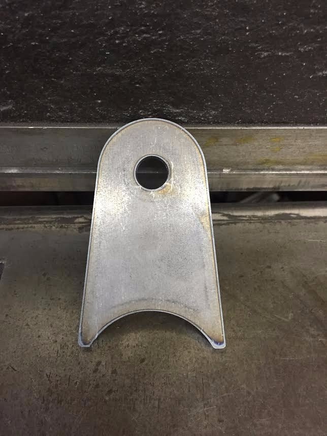 1/2" Hole- 3" Tube- 3/16" Thick QTY- 4 -Tall Link mounting axle tab ...