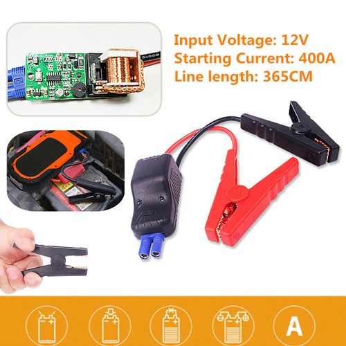 Car Jump Starter Smart Booster Cable Battery Alligator Clamp LED ...