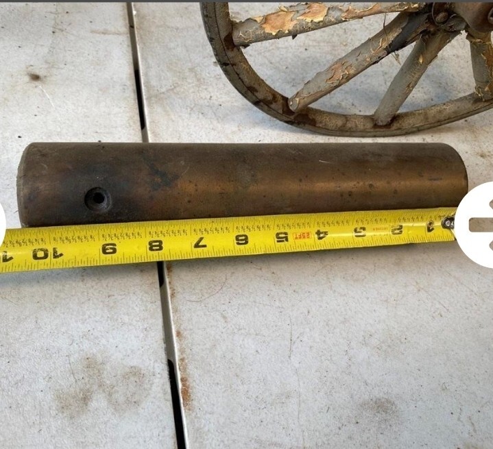 HAND MADE Cannon Military Signal Cannon Army Brass Steel toy War TWO ...