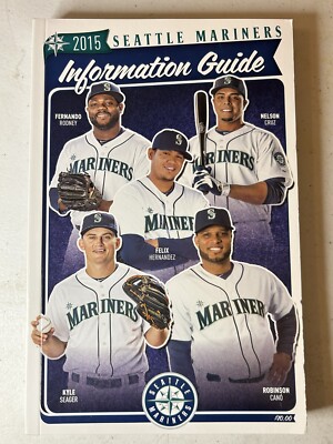 2015 Seattle Mariners MLB Baseball Media Guide Info and Record Book ...