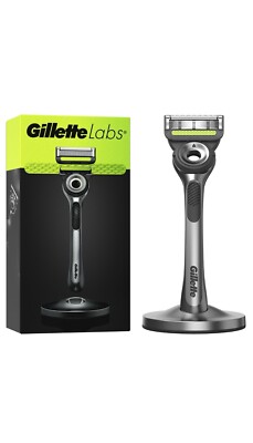 GILLETTE LABS RASOIR NEON NIGHT EDITION AVEC BARRE EXFOLIANTE + 1 LAME ...