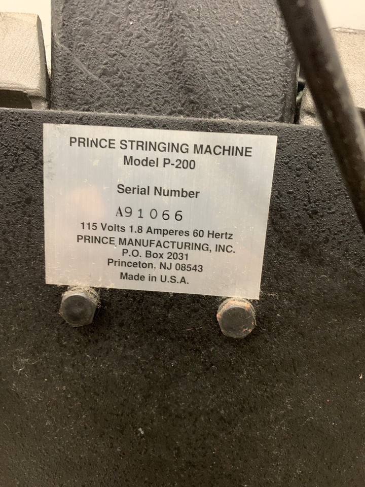 Prince Stringing Machine P-200 | eBay
