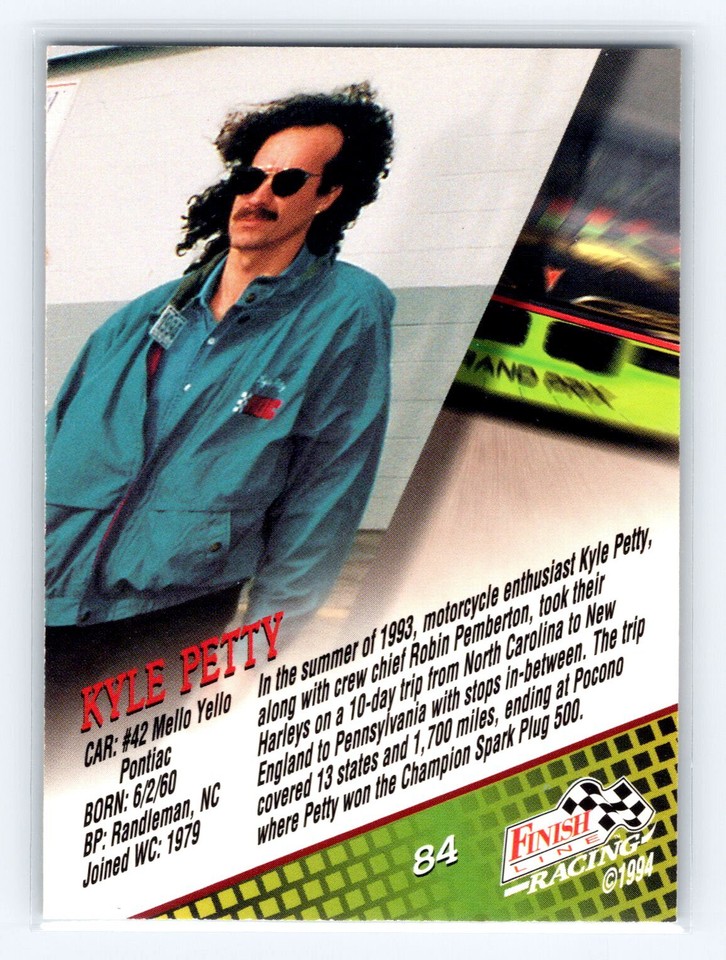 1994 Finish Line #84 Kyle Petty | eBay