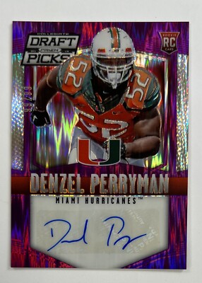2015 Panini Collegiate Draft Denzel Perryman Purple Flash Auto AR83 | eBay