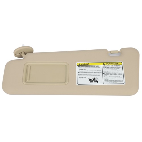 Fits 2008-2013 Toyota Highlander Tan Drivers Left Side Sun Visor With ...