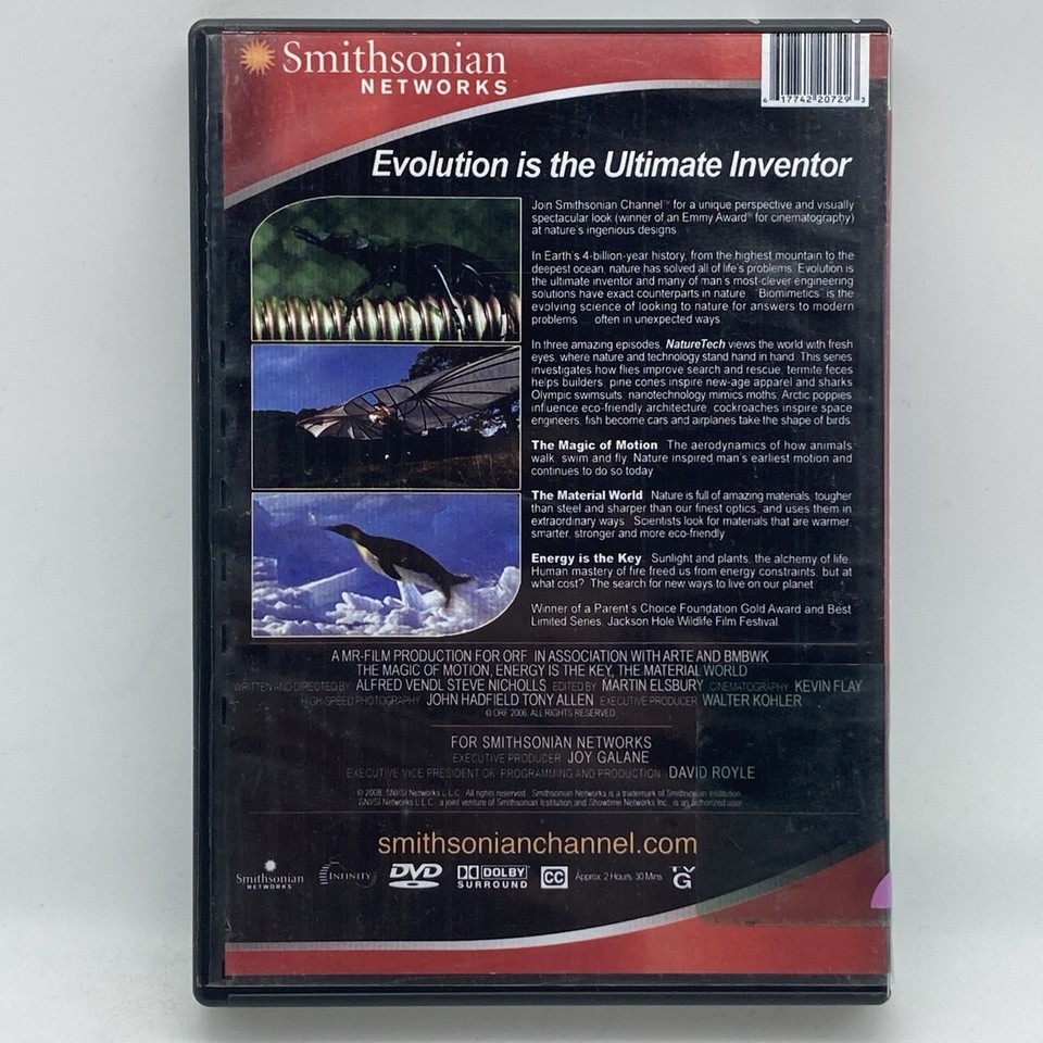 NatureTech DVD 2008 Smithsonian Channel Natural World Technology EX ...