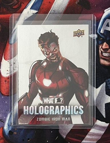 2023 Upper Deck Marvel What If? Holo graphics UH9 Zombie Iron Man SSP ...