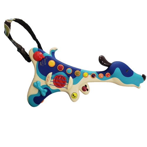 B Toys Interactive Electric Guitar Woofer Hound Dog Musical Instrument ...
