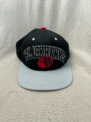 Blackhawks Mitchell Ness Snapback cap hat adjustable fit Ice hockey | eBay UK