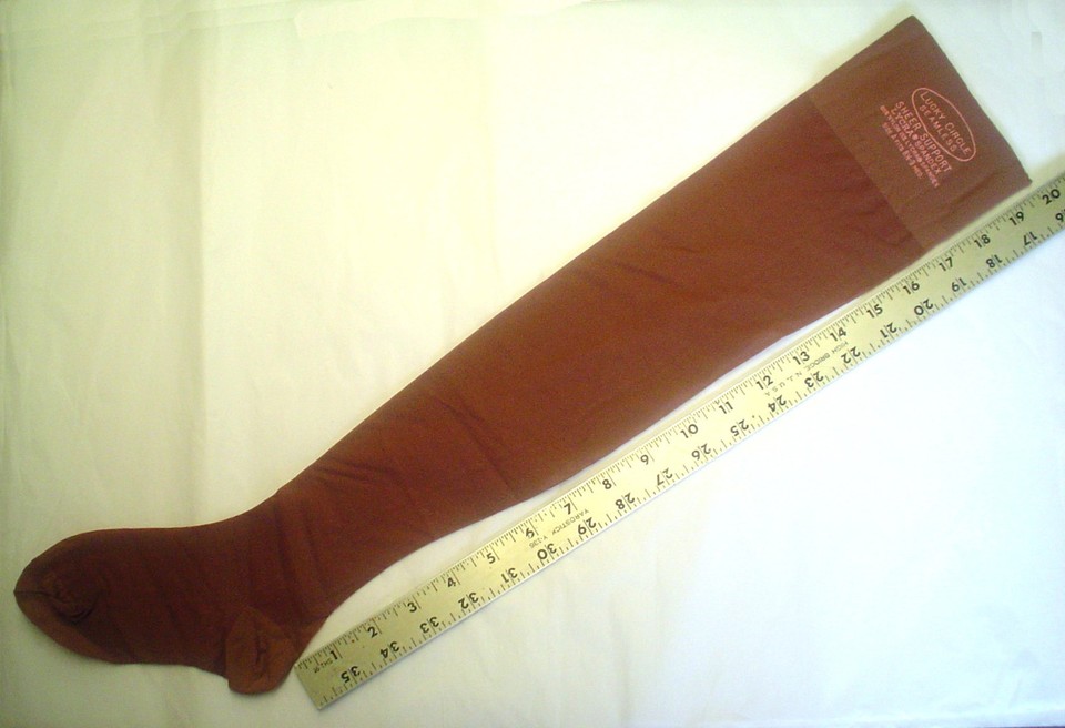 Lucky Circle RHT Seamless Support Stockings TAUPE Size A 8 ½ 9 M NIP ...