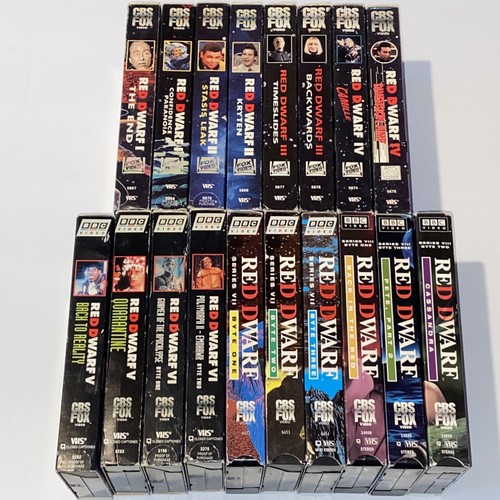 Red Dwarf HUGE Lot of 19 VHS HTF 1988 TV BBC British Comedy SCI FI Free ...