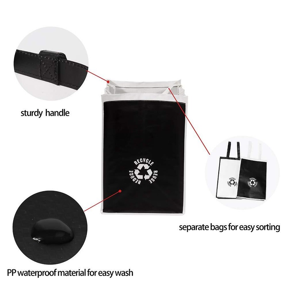 Recycle Waste Bag for Kitchen Home Trash Sorting Bins Base Plate ...