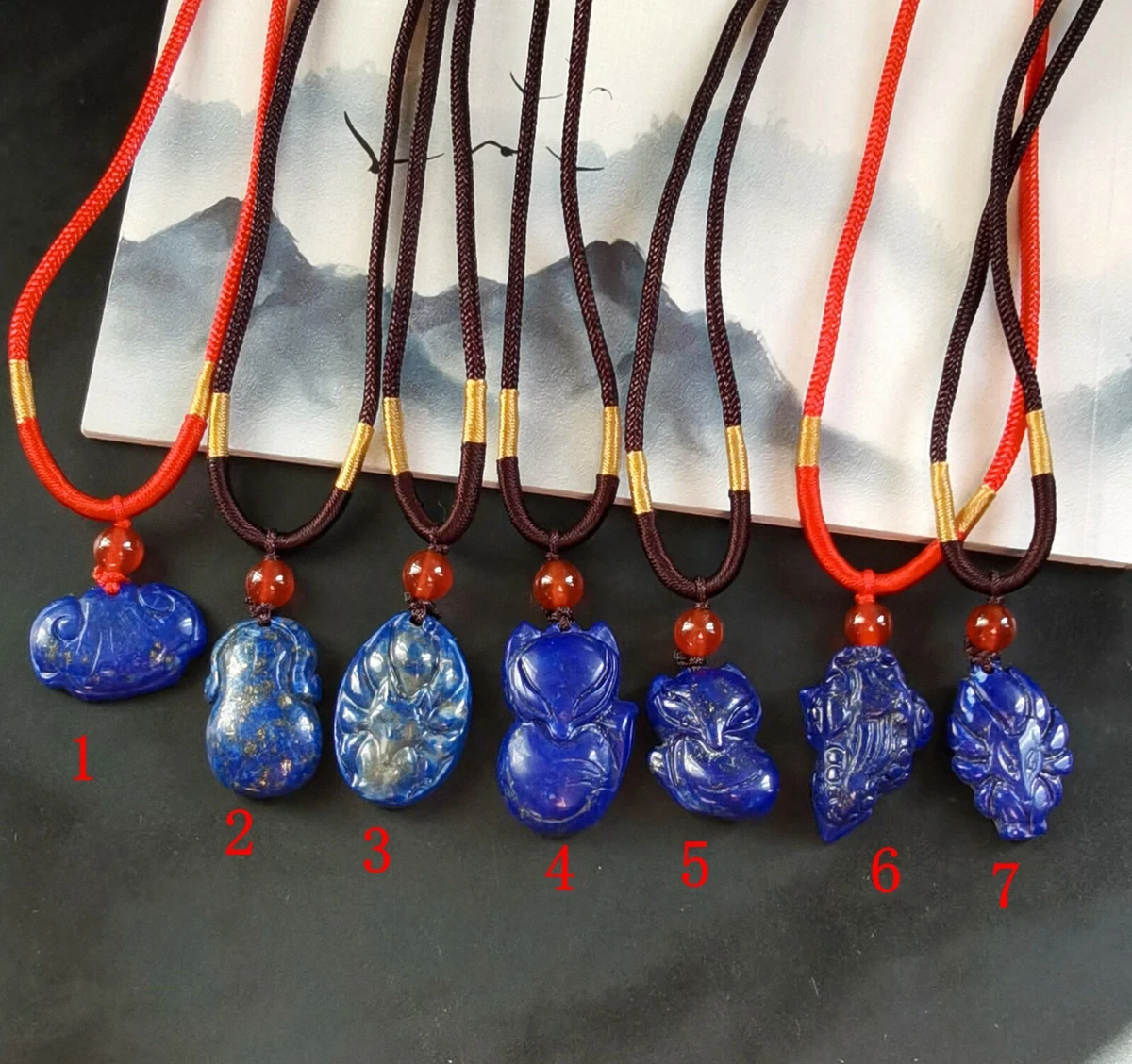 Blue Amulet Necklace