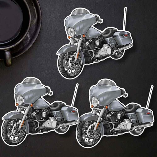 Harley Street Glide FLHX & FLHXI 2006-2023 Stickers Set of 3 KissCut ...