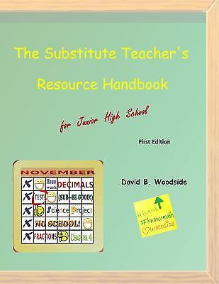 The Substitute Teacher's Resource Handbook : For Junior High School by ...