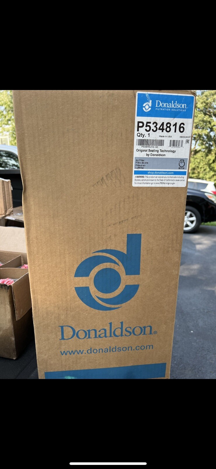 DONALDSON P534816 - Air filter cross reference