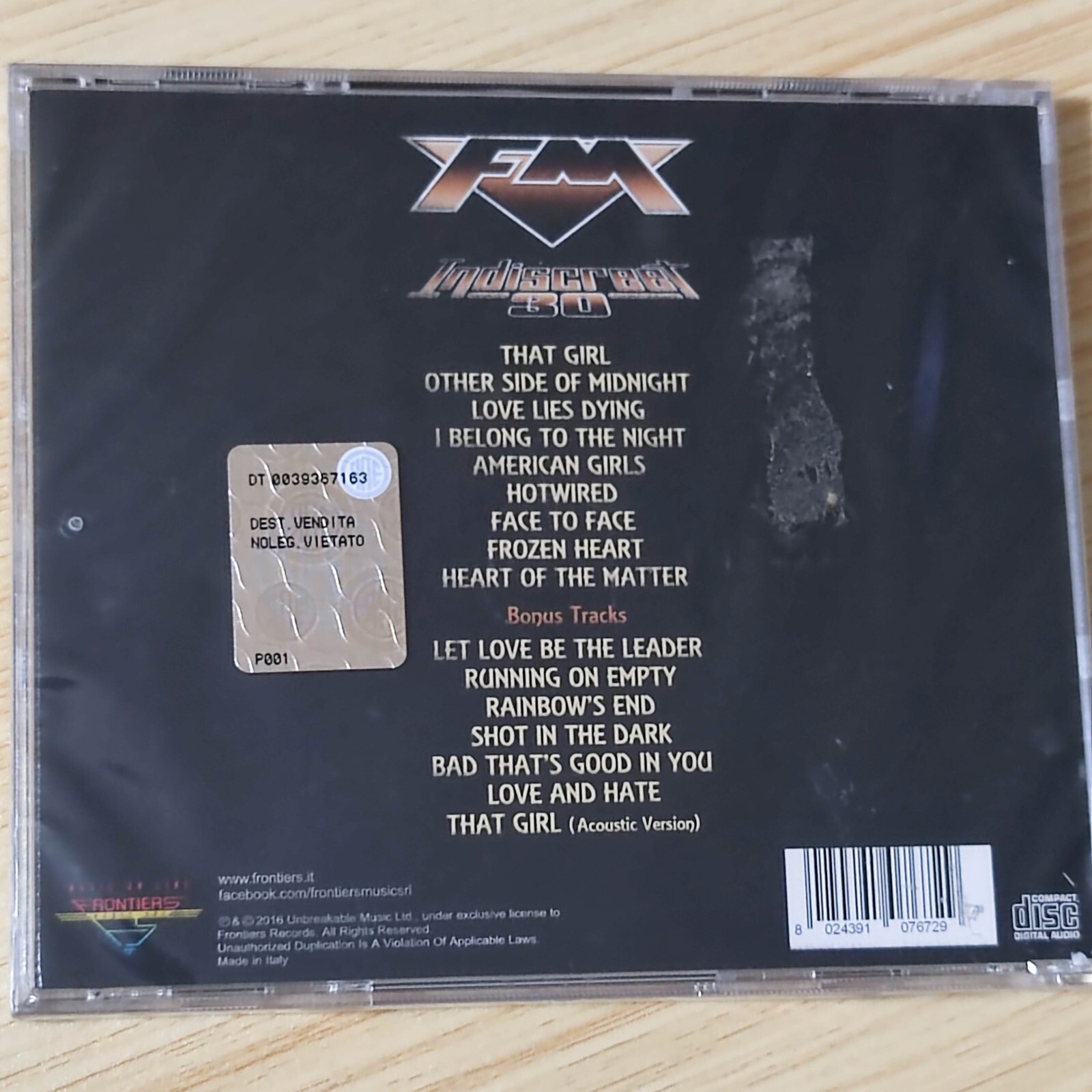 Indiscreet 30 by Fm (CD, 2016) for sale online | eBay