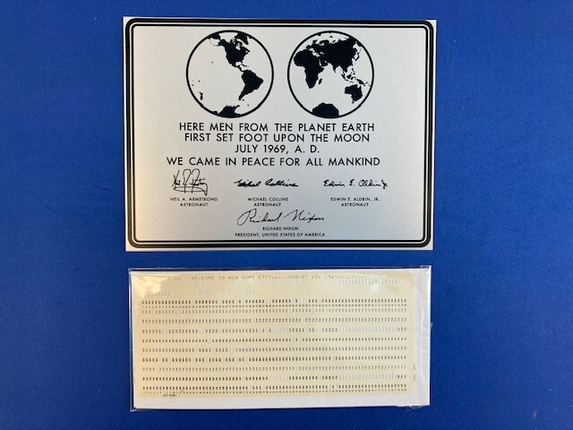 APOLLO 11 TICKER TAPE PARADE PUNCH CARD NEIL | Grelly USA