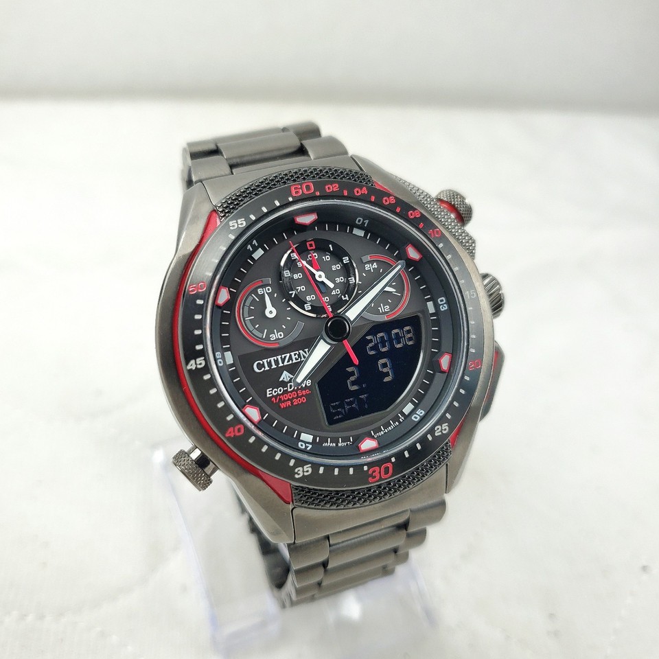 CITIZEN ECO-DRIVE PROMASTER SST JW0137-51E CHRONOGRAPH CALENDAR 46MM ...