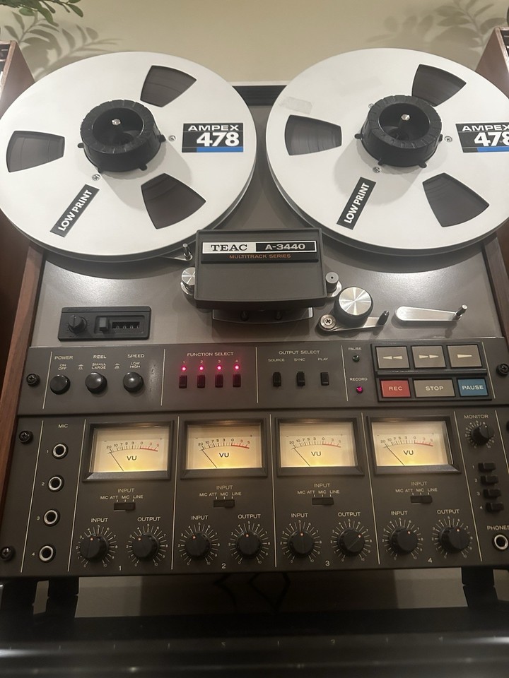 TEAC A-3440 4-Channel Simul-Sync Reel-to-Reel Tape Recorder | eBay