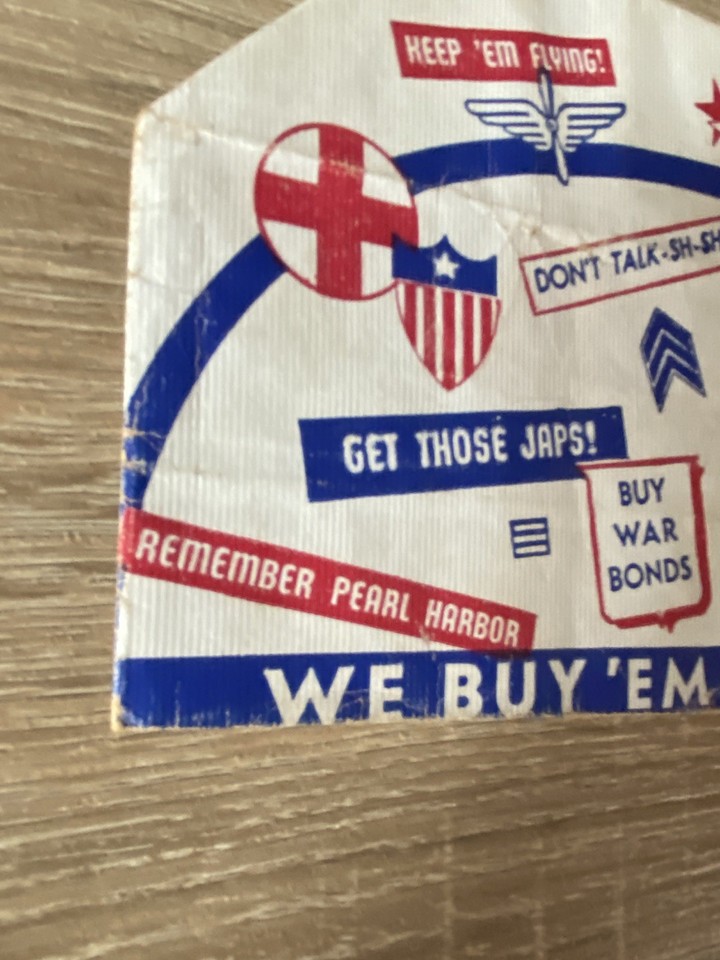 RARE WORLD WAR 2 VICTORY U.S. PAPER HAT PATRIOTIC WAR BOND HAT AVON ...