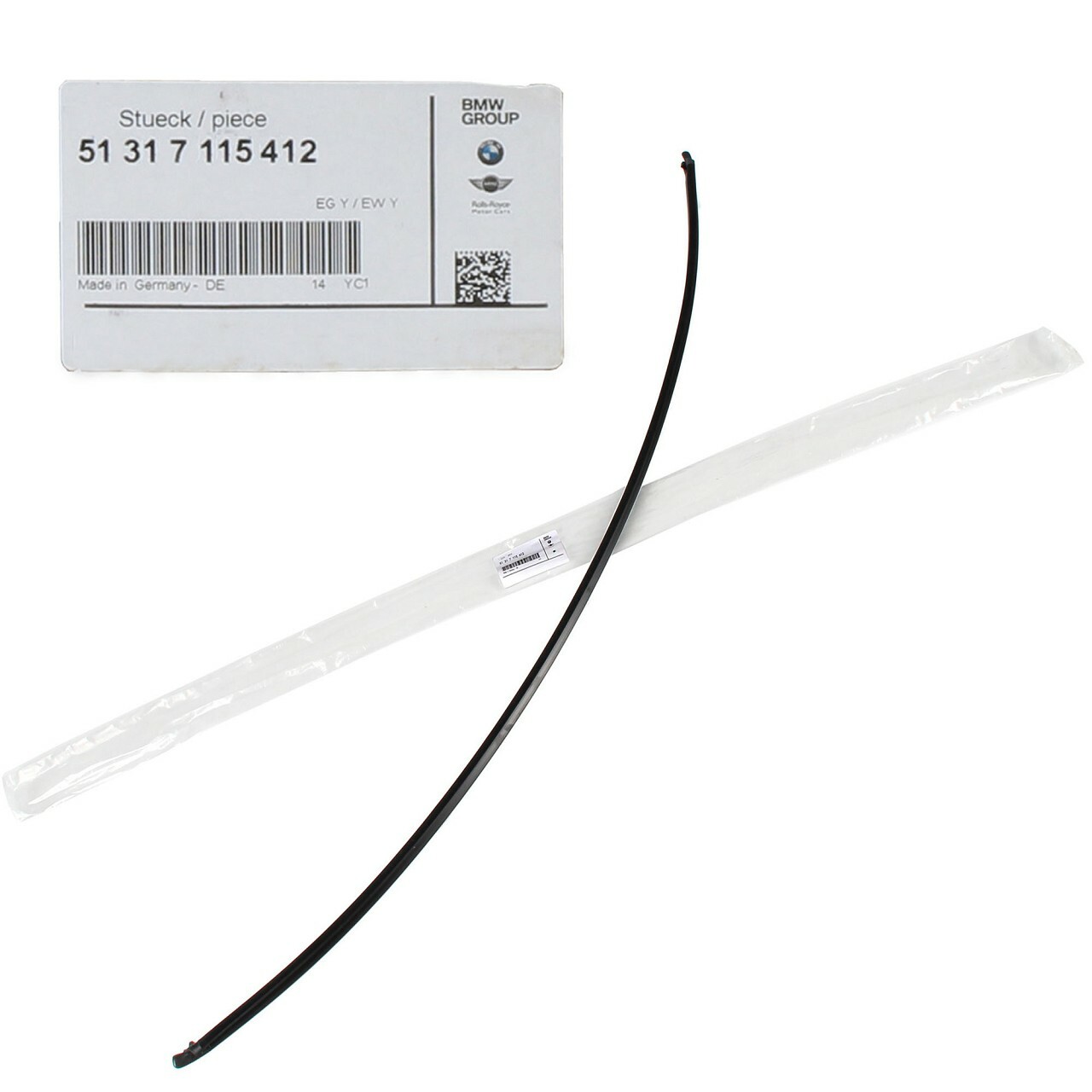 ORIGINAL BMW Dichtung Abdeckung Heckscheibe 5er E60 hinten unten ...