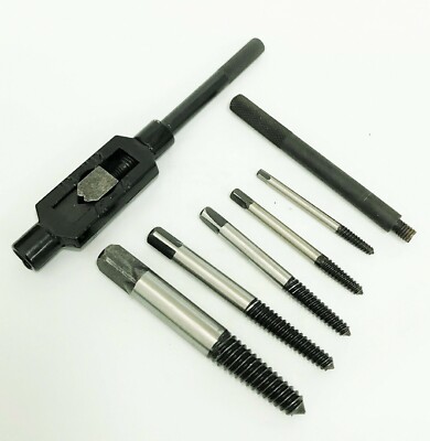 7pc Easy Out Screw Extractor w/ Handle Quick Easy Remover Screws Bolts ...