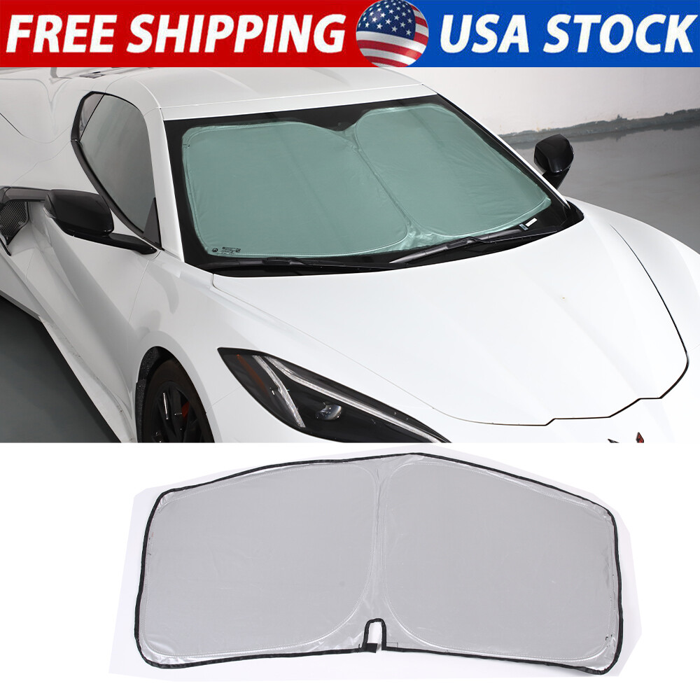 Car Windshield Sun Visor Shade Cover Front Window UV Block For Corvette ...