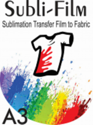 Subli Film A3 HOT PEEL Sublimation Transfer Film Lot | For Epson ...