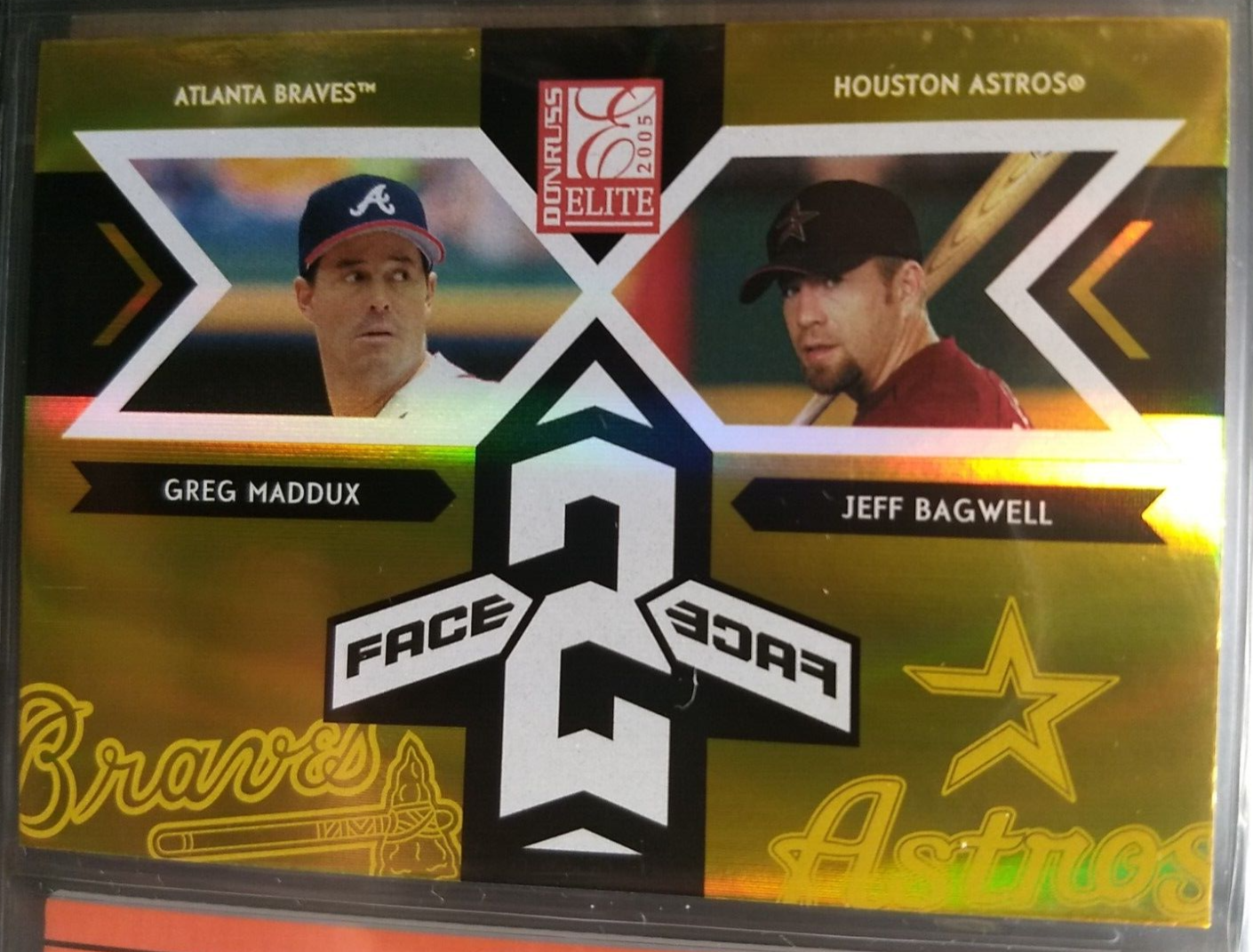 2005 Donruss Elite - Face 2 Face Maddux/Bagwell gold parallel /150 | eBay
