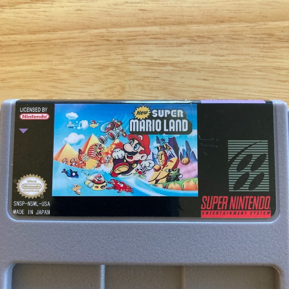 New Super Mario Land SNES 16-Bit Rom Game Cart USA NTSC English | eBay