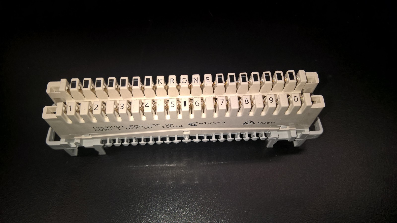 KRONE DISCONNECT MODULE 6880 5 072-00 CARRIER ENDORSED BOX OF 10 NEW ...