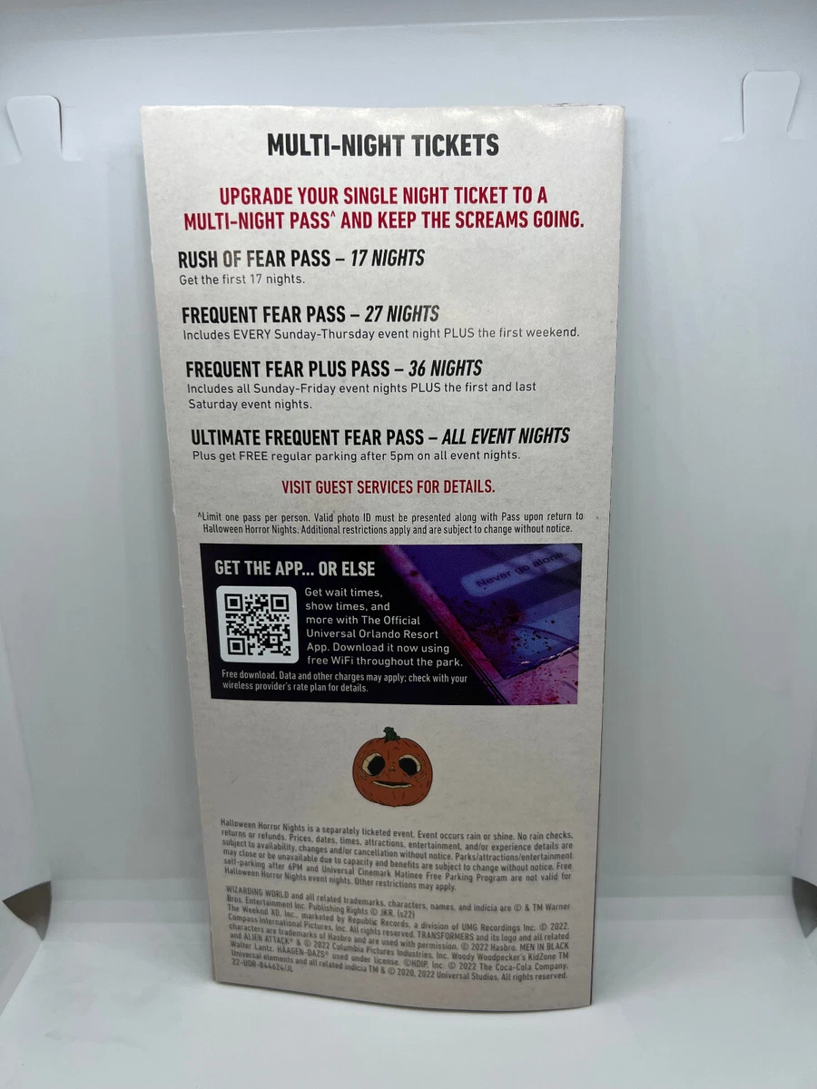 Halloween Horror Nights 2022 Map