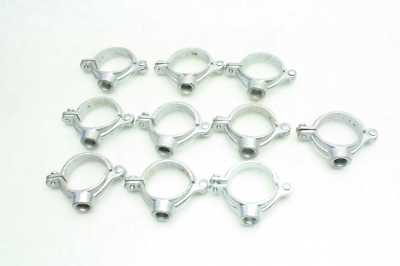 10 Steel 1-1/4" Hinged Threaded Rod Conduit / Pipe Hangers 1/2"-13 ...