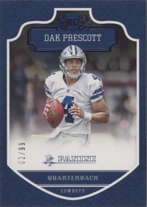 2016 Panini - Rookies Dak Prescott #289 Blue Knight /99 (RC) for sale ...