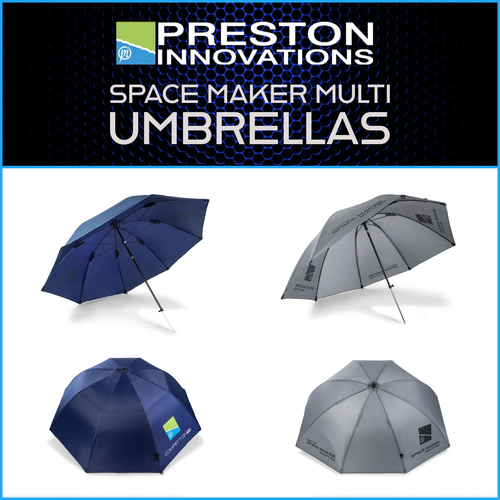 PRESTON INNOVATIONS SPACE MAKER UMBRELLAS | NEW - COARSE/MATCH FISHING ...