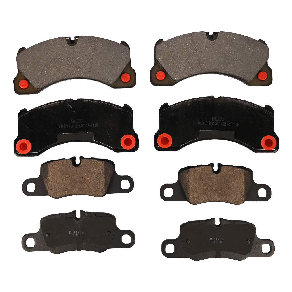 Front and Rear Brake Pad Set For 2010-2020 Porsche Panamera Rear Disc ...