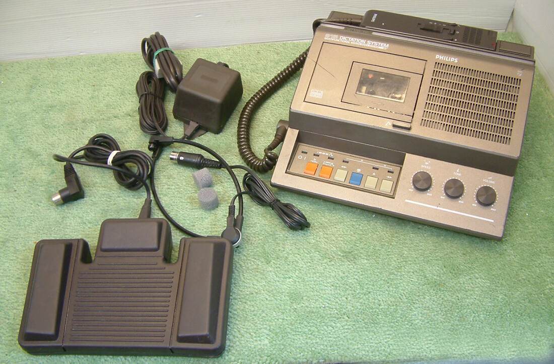 Philips LFH815 Mini Cassette Transcriber Kit, Transcription / Dictation ...