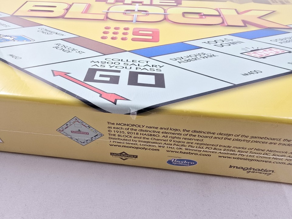 New - Monopoly The Block Edition Board Game 2018 Hasbro Australian ...