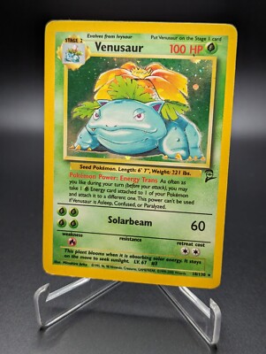 Venusaur - 18/130 - Base Set 2 Holo - MP/HP - Pokemon - Read ...