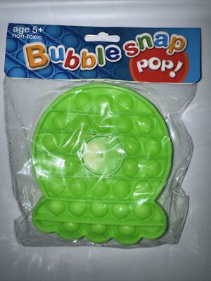 Bubble Silicone Sensory Snap Pop Fidget It Toy Relief Green Jelly Fish ...