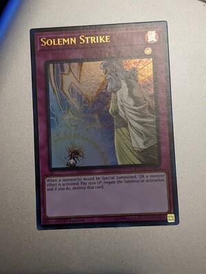 Yu-Gi-Oh! TCG Solemn Strike Duel Devastator DUDE-EN055 1st Edition ...