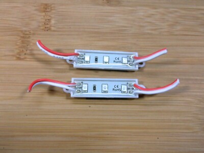 2 Super Bright BBT Marine Grade 12 volt Red LED Waterproof Courtesy ...