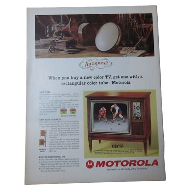 1965 Motorola Color TV Console - Vintage Print Ad | eBay