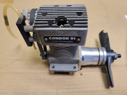 Very Rare Condor 91 4 stroke rotary model engine built by Dennis Allen ...