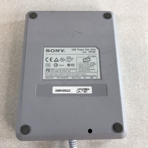 Sony MPF88E USB Floppy Disk Drive 2X Speed FDD White Compact *USED* | eBay