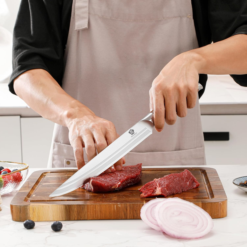 Coltello per Affettare Da 21 Cm - Acciaio Tedesco - Coltello Da Carne ...