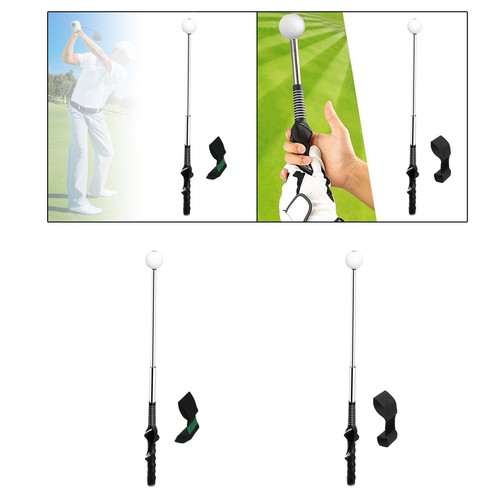 Golf Swing Trainer Training Aid Exercise Retractable with Arm Band for ...